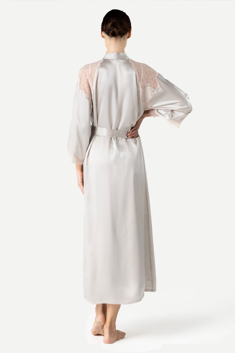 Precious Sunset Long Silk Kimono - NK IMODE